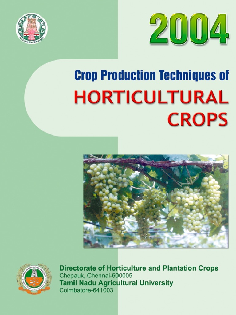 Horticulture Crops | PDF | Fertilizer | Vegetables
