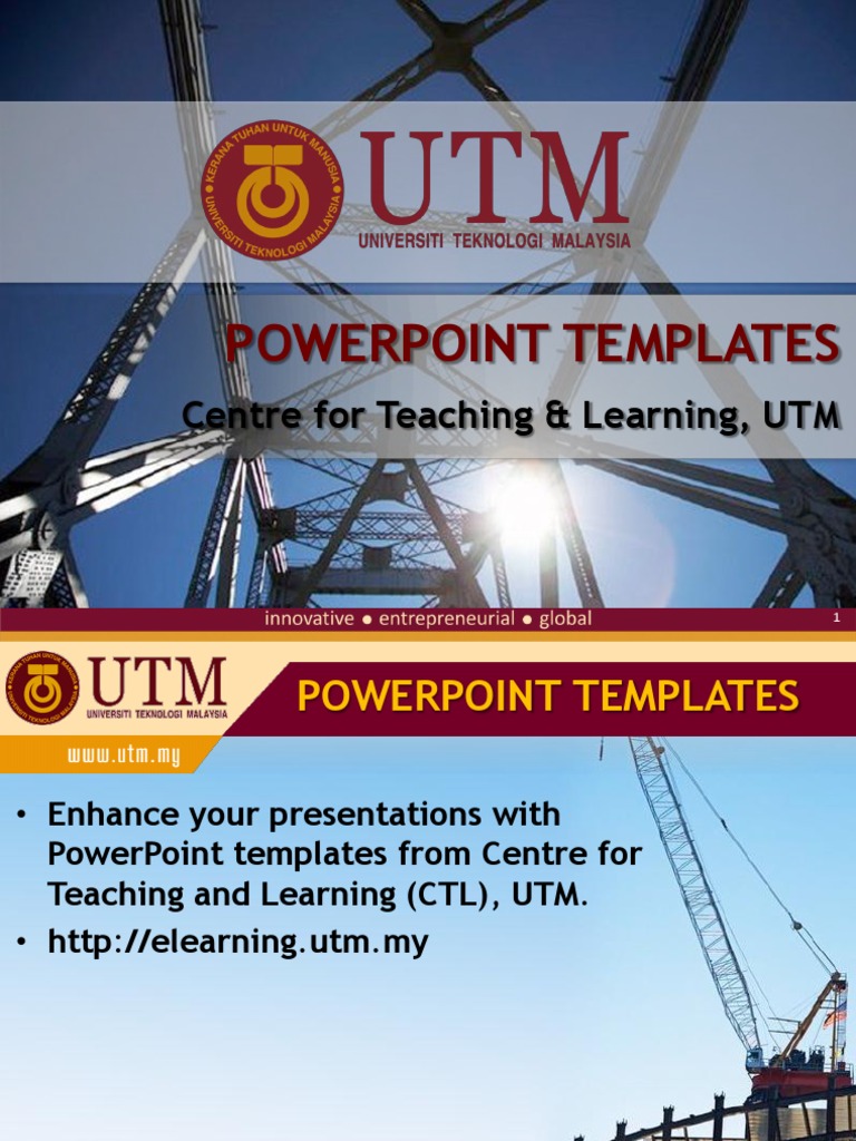 Powerpoint Templates: Centre For Teaching & Learning, UTM | PDF