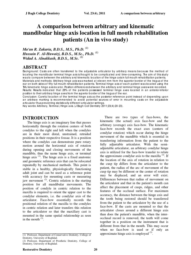 A Comparison Between Arbitrary and Kinematic | PDF | Rotation Around A ...