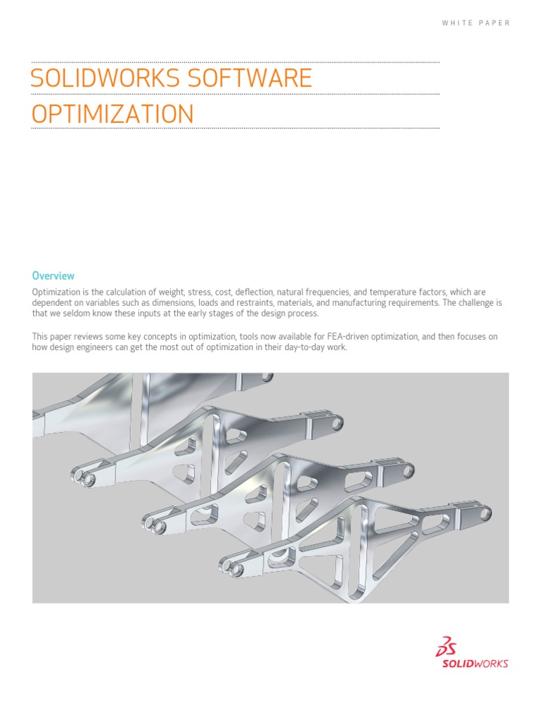SolidWorks Optimisation | PDF | Sensitivity Analysis | Mathematical ...