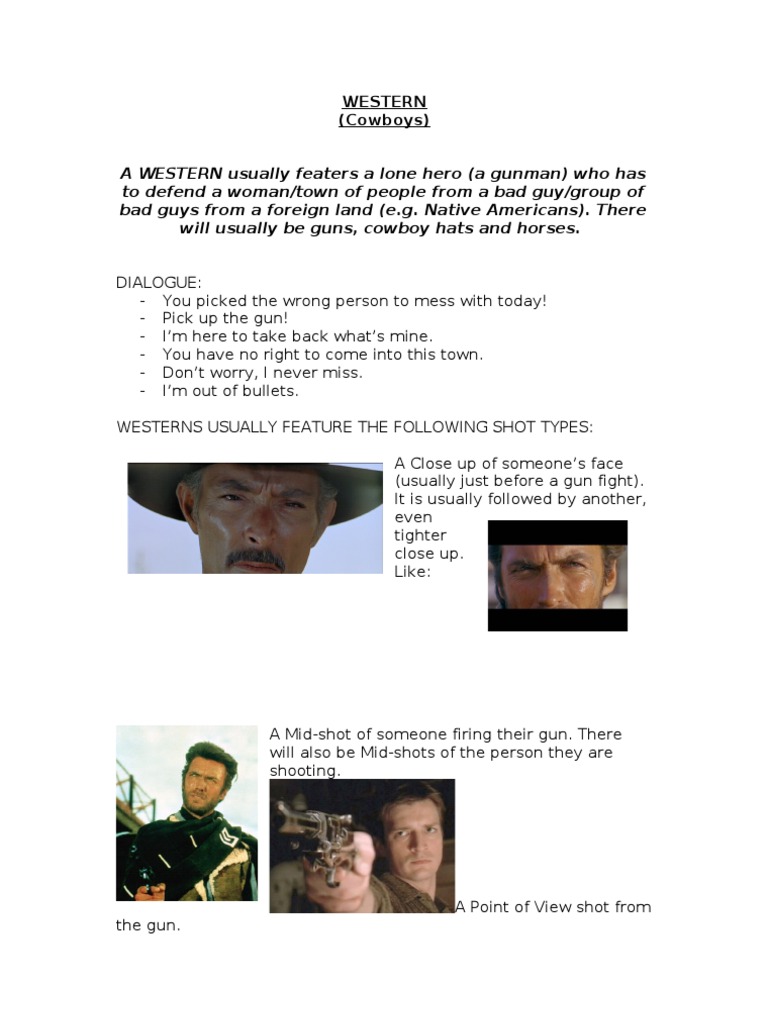 Elements of Classic Western Films | PDF | History | General Fiction
