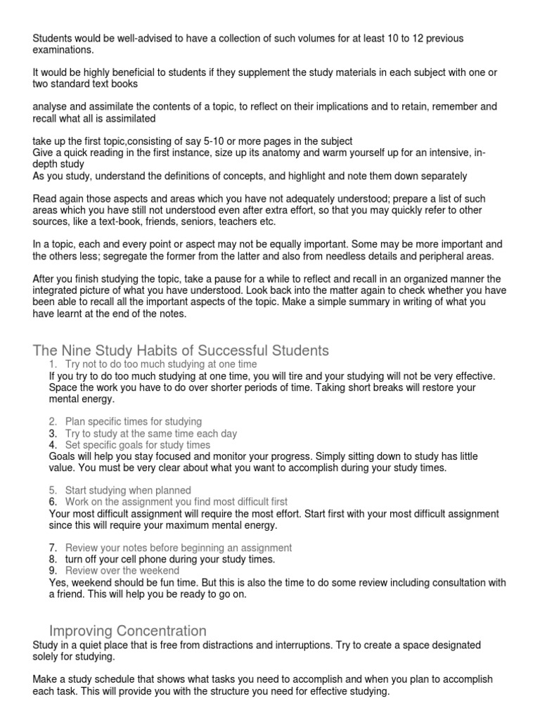 How To Study | PDF | Memory | Recall (Memory)