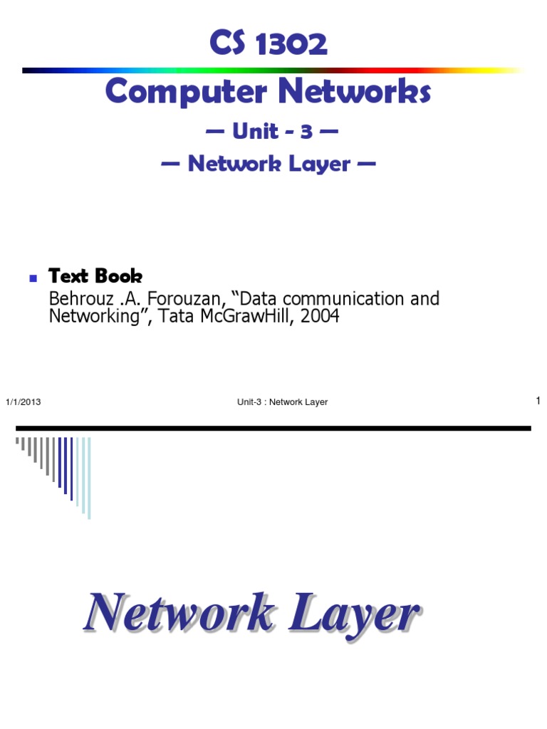 Unit 3 | Download Free PDF | Routing | Router (Computing)