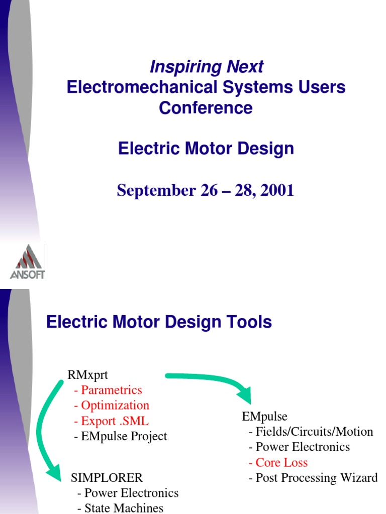 Electric Motor Design Tools Overview | PDF