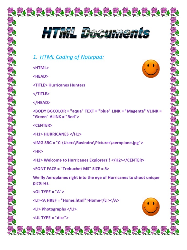 HTML and XML Projects | PDF | Nature