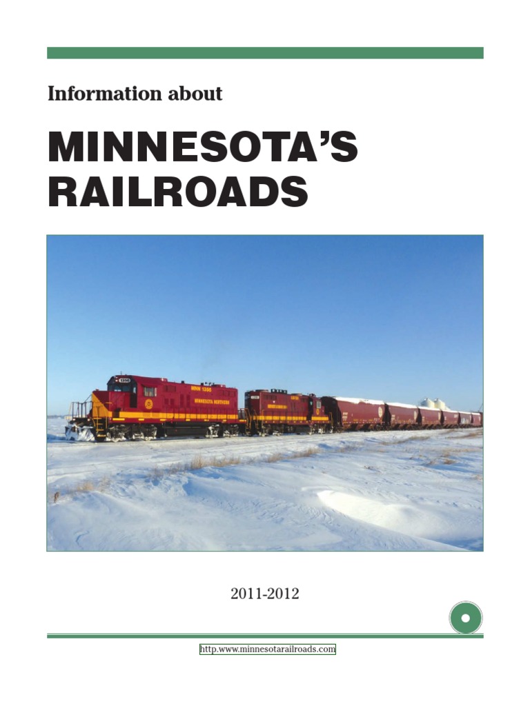Minnesota Railroads Overview 2011-2012 | PDF | Minnesota | Rail Transport