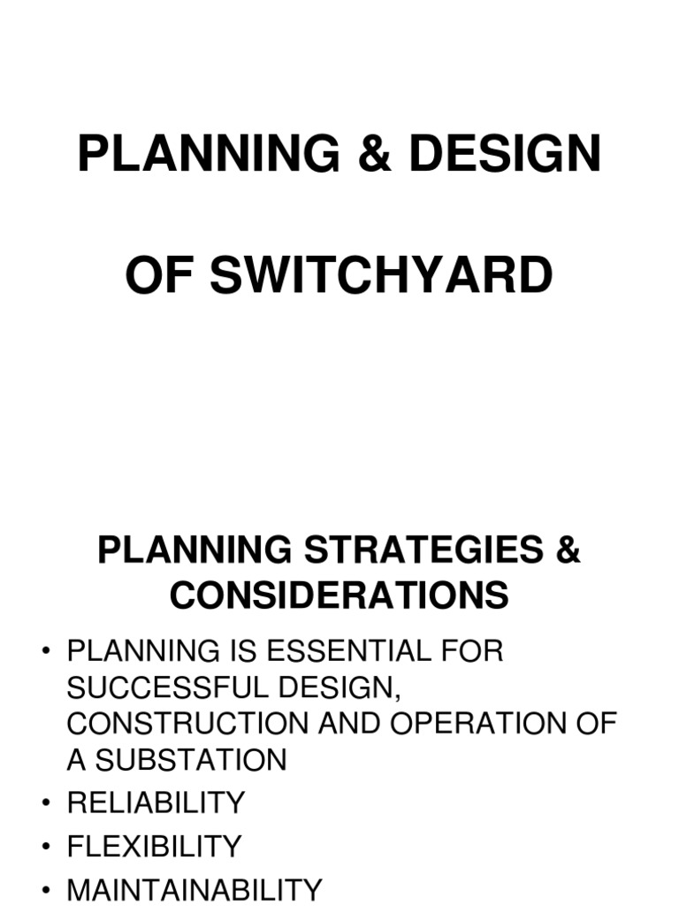 Switchyard Design Essentials | PDF | Electrical Substation | Lighting