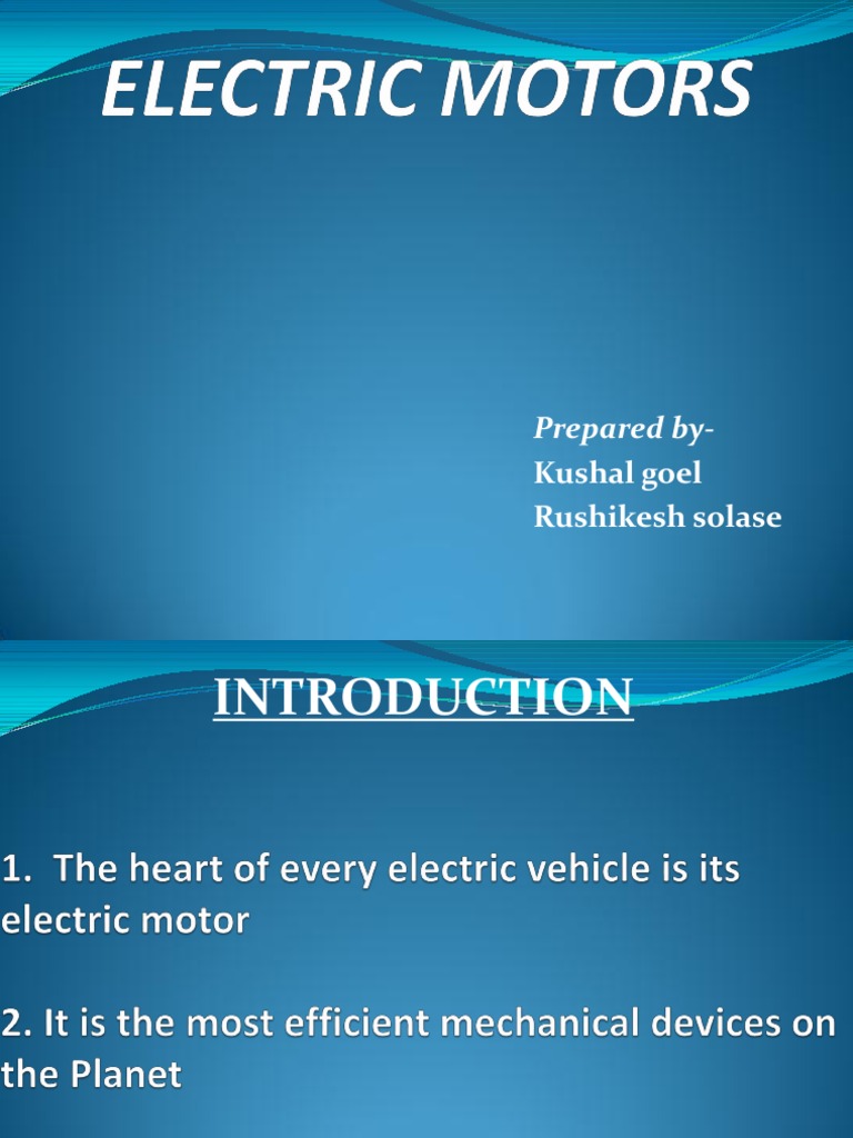 Electric Motor | PDF | Electric Motor | Alternating Current