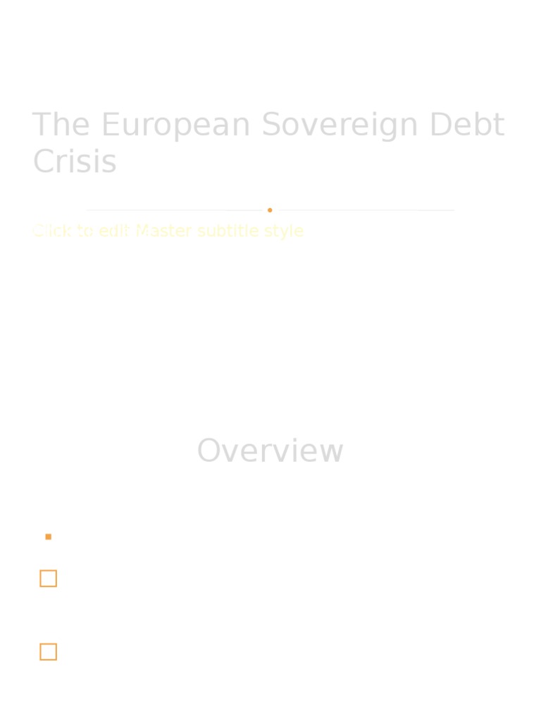 Lane The European Sovereign Debt Crisis Slides | PDF | Greek Government ...
