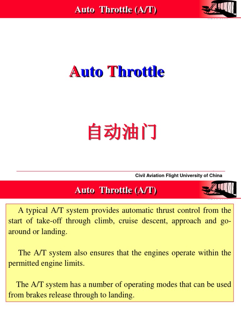 Auto Throttle | PDF | Aviation | Aeronautics