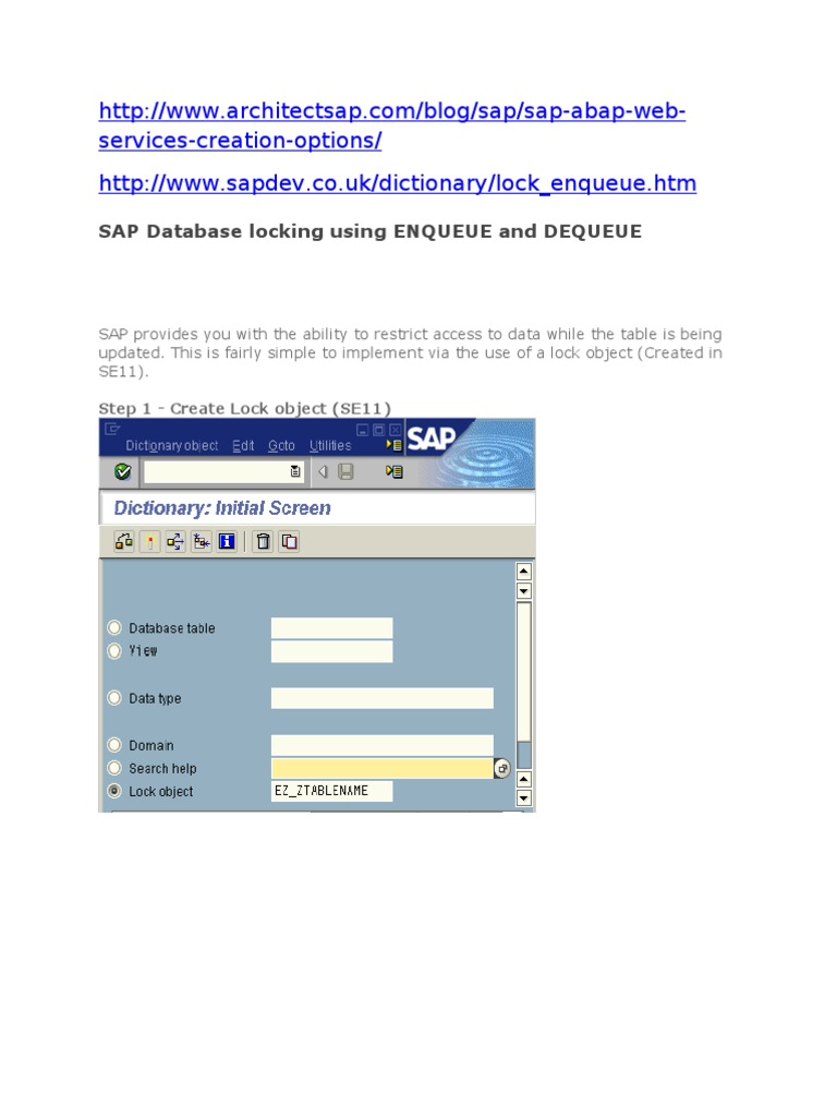Database Locking Using Enque and Deque | PDF | Information Technology | Software
