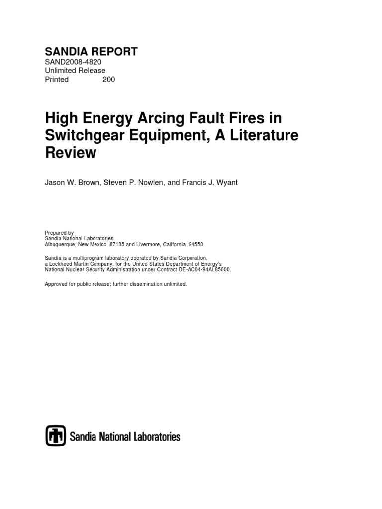 Arcing Fault | Download Free PDF | Electric Arc | High Voltage