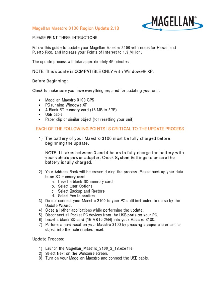 MM3100 Update 2.18 Readme | PDF | Device Driver | Secure Digital