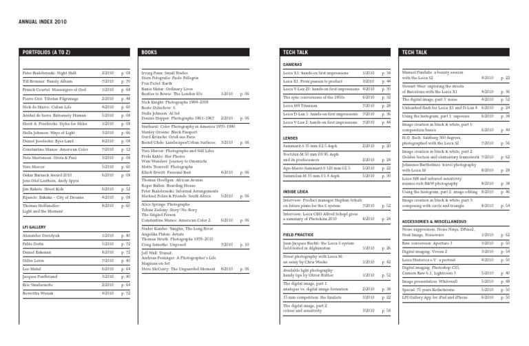 LFI | PDF | Photography Equipment | Imaging
