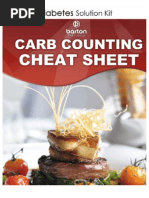 Diabetes Carb Counting Cheat Sheet v2 | PDF | Vegetables | Fruit