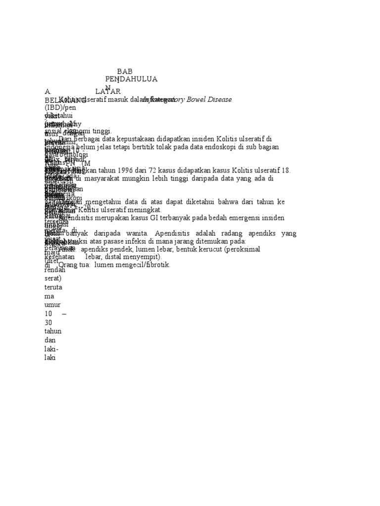 Askep Kolitis Ulseratif & App Gi | PDF