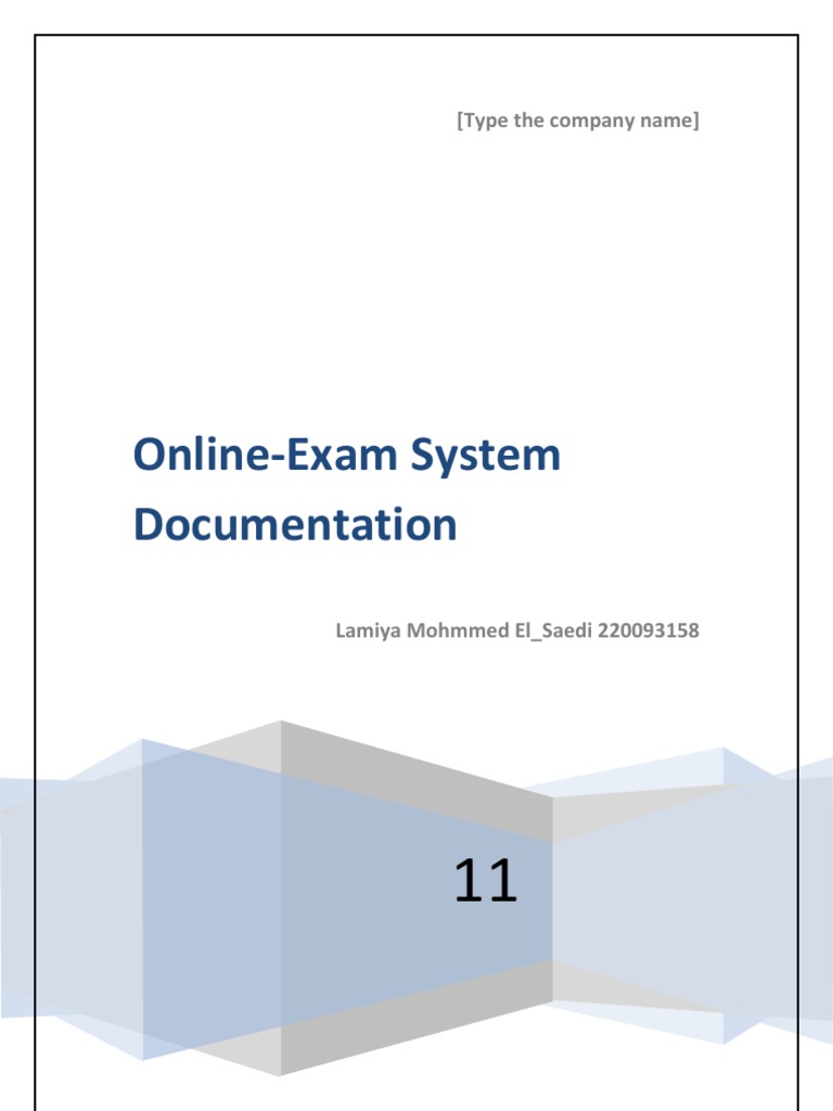 Online Exam System Project Documentation | PDF | Test (Assessment ...