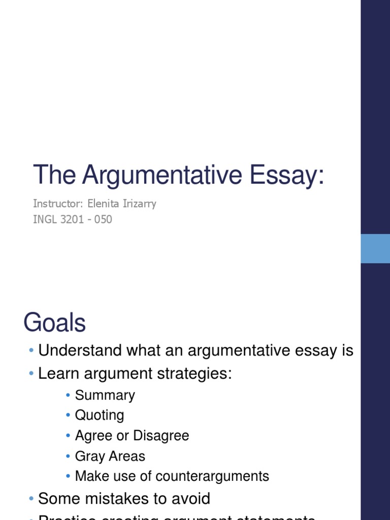 Argumentative Writing | PDF | Argument | Essays