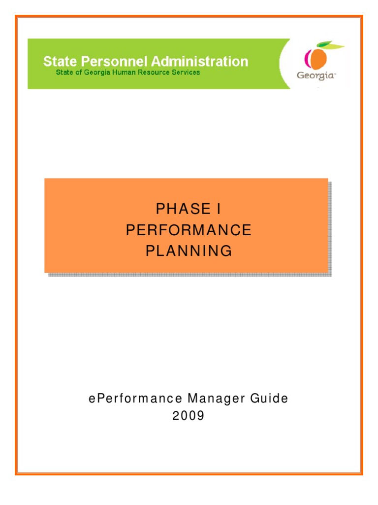 Performance Planning | PDF | Competence (Human Resources) | Goal