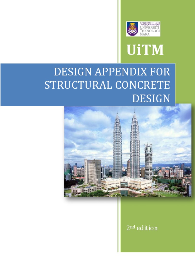 UiTM Structural Concrete Design Appendix | PDF | Beam (Structure) | Column