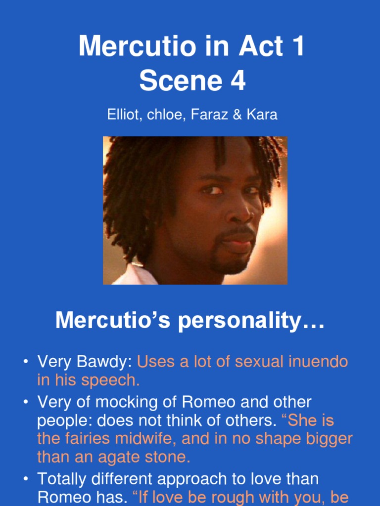 Mercutio in Act 1 Scene 4 of Romeo and Juliet | PDF | Romeo And Juliet ...