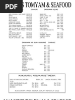 Restoran Mahbub Food Menu | PDF | Foods | Cuisine