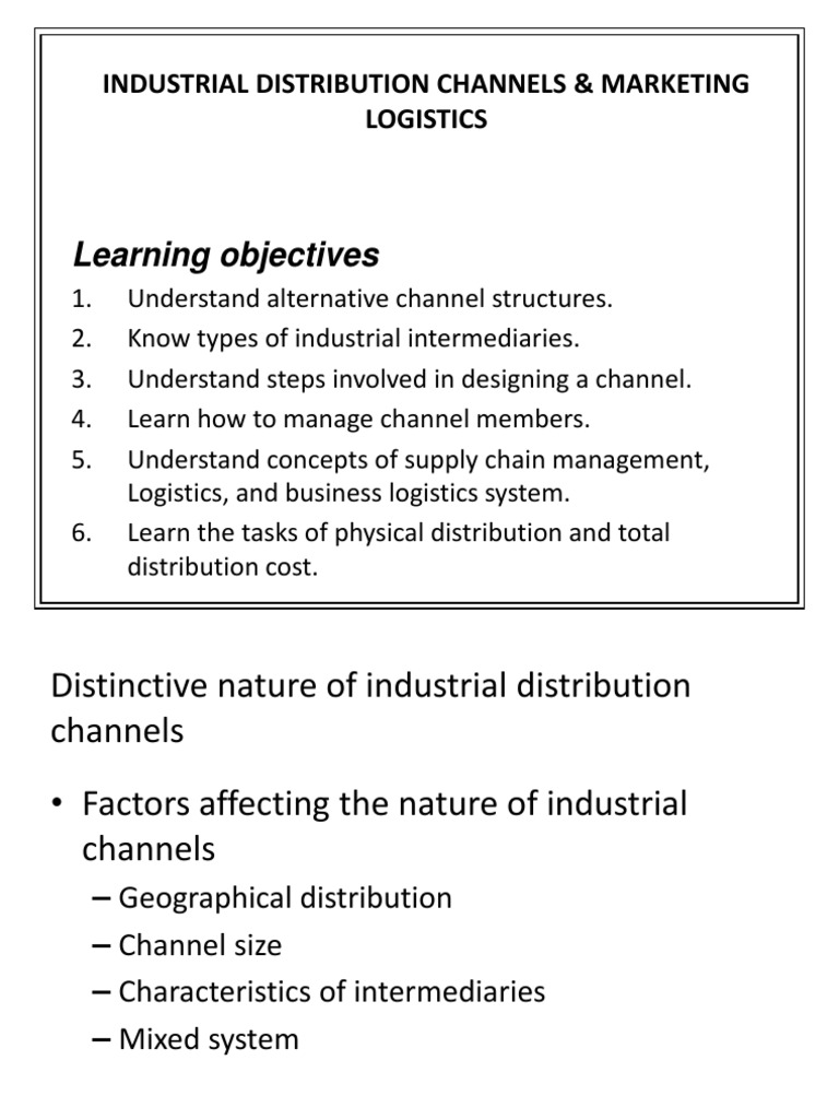 Distribution Channel | PDF | Supply Chain Management | Distribution ...