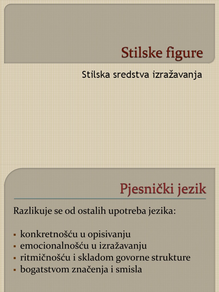Stilske Figure | PDF