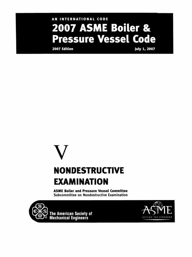 Asme V NDT | PDF