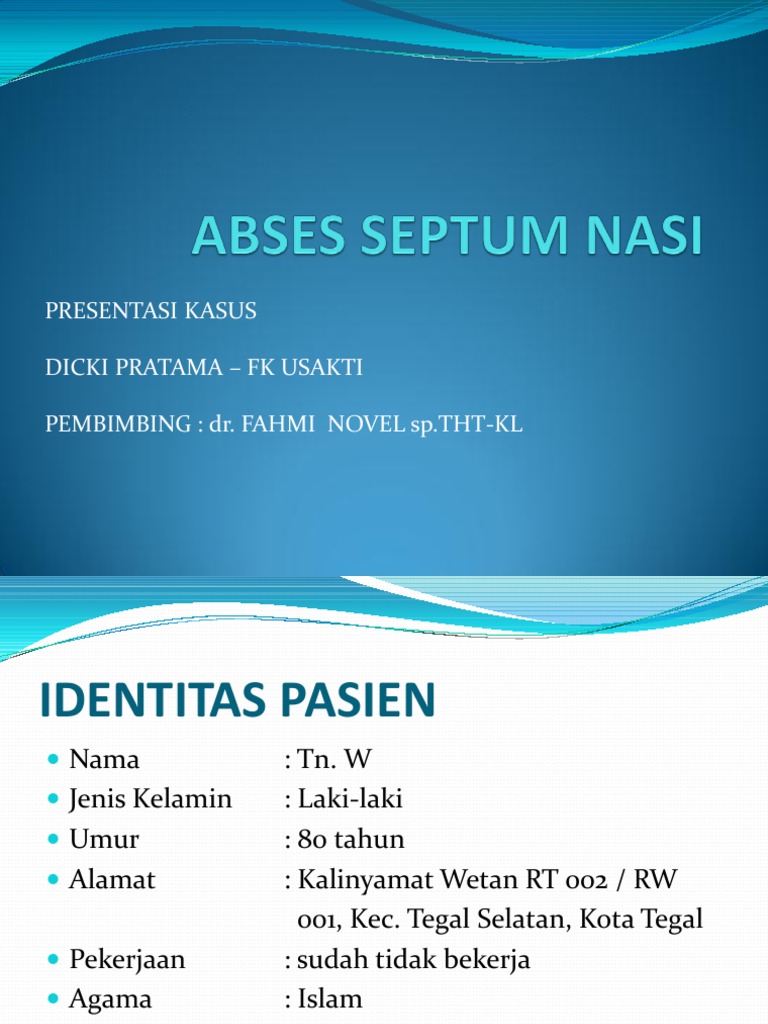Abses Septum Nasi | PDF