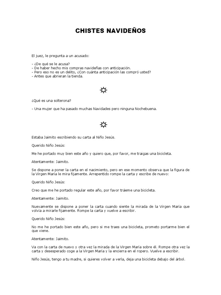 Chistes Navideños | PDF | María, madre de Jesús | Navidad