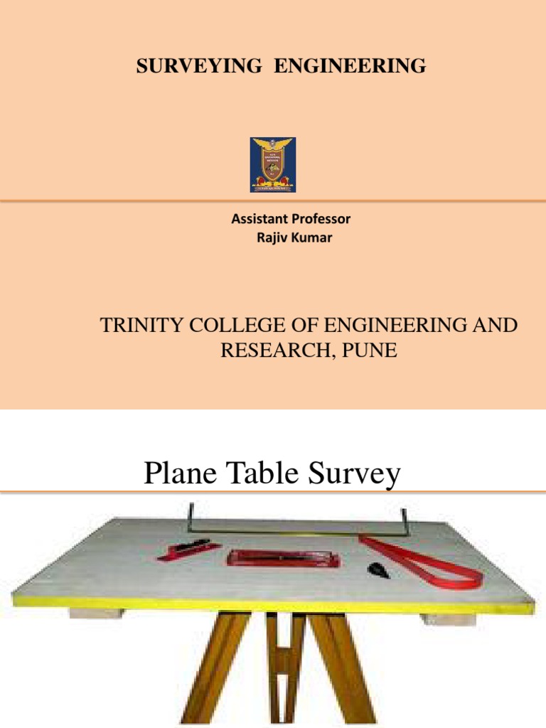 Plane Table Survey | PDF | Surveying | Compass