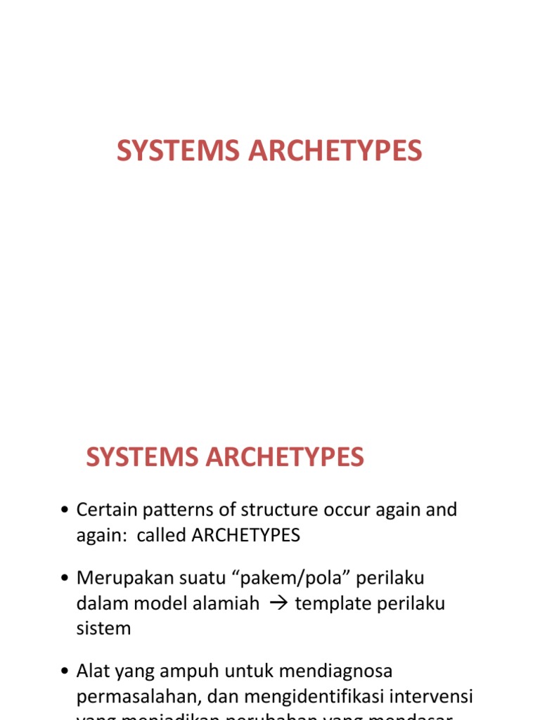 Systems Archetypes | PDF