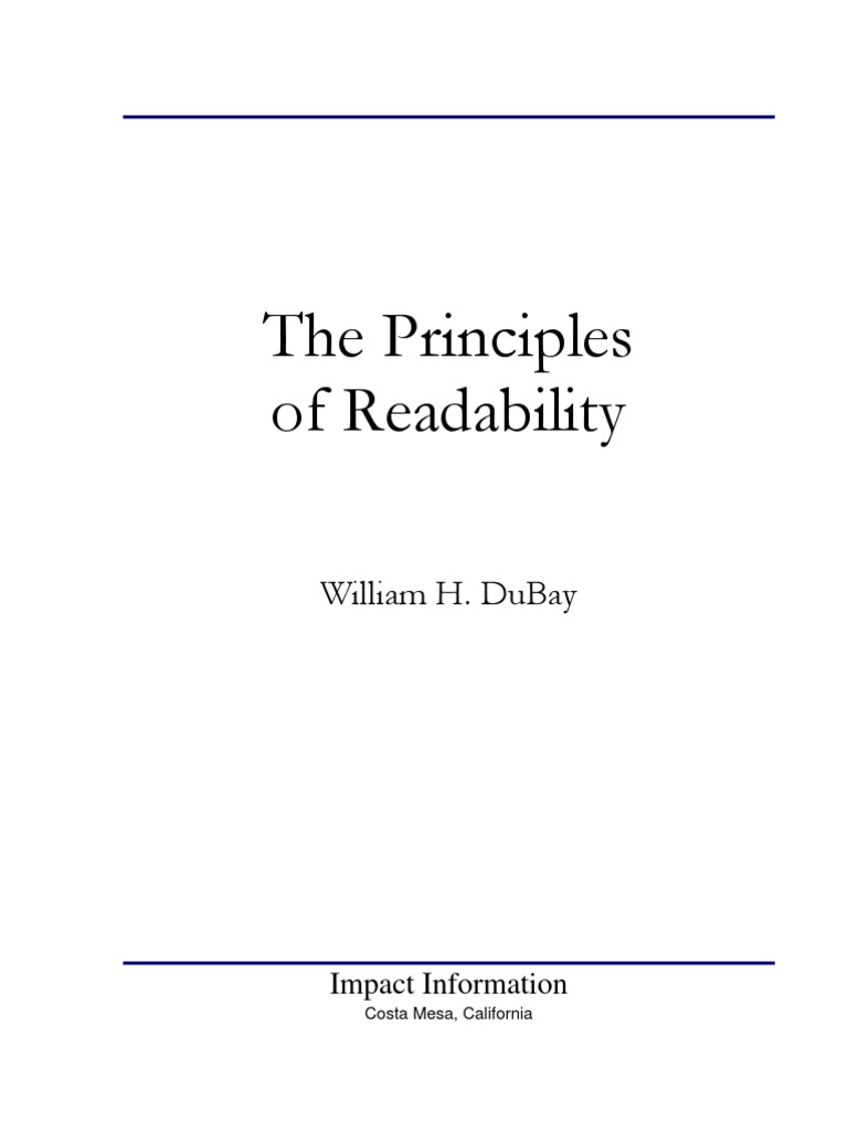 Readability | Download Free PDF | Literacy | Test (Assessment)