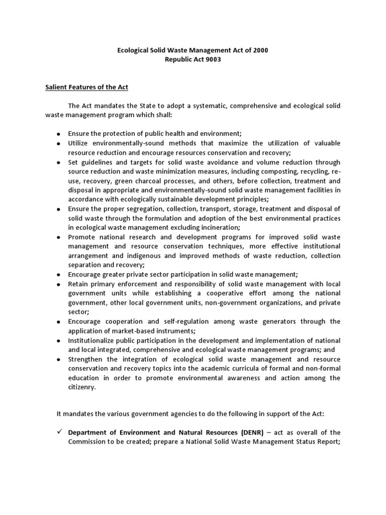 Ra 9003 | PDF | Self-Improvement | Science & Mathematics