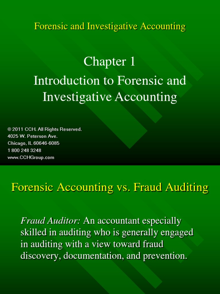 Introduction To Forensic and Investigative Accounting | PDF | Financial ...