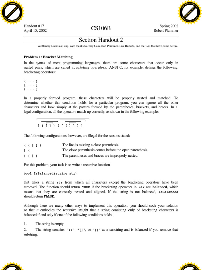 Stanford Handout | PDF | Pointer (Computer Programming) | C (Programming Language)