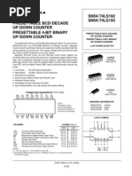 74192/74LS192 Up/Down Counter Datasheet | PDF | Digital Technology ...