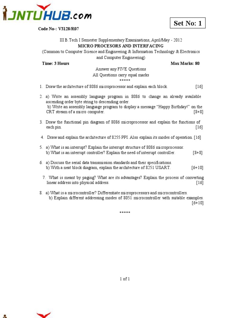 Micro Processors and Interfacing | PDF | Central Processing Unit | Microcontroller