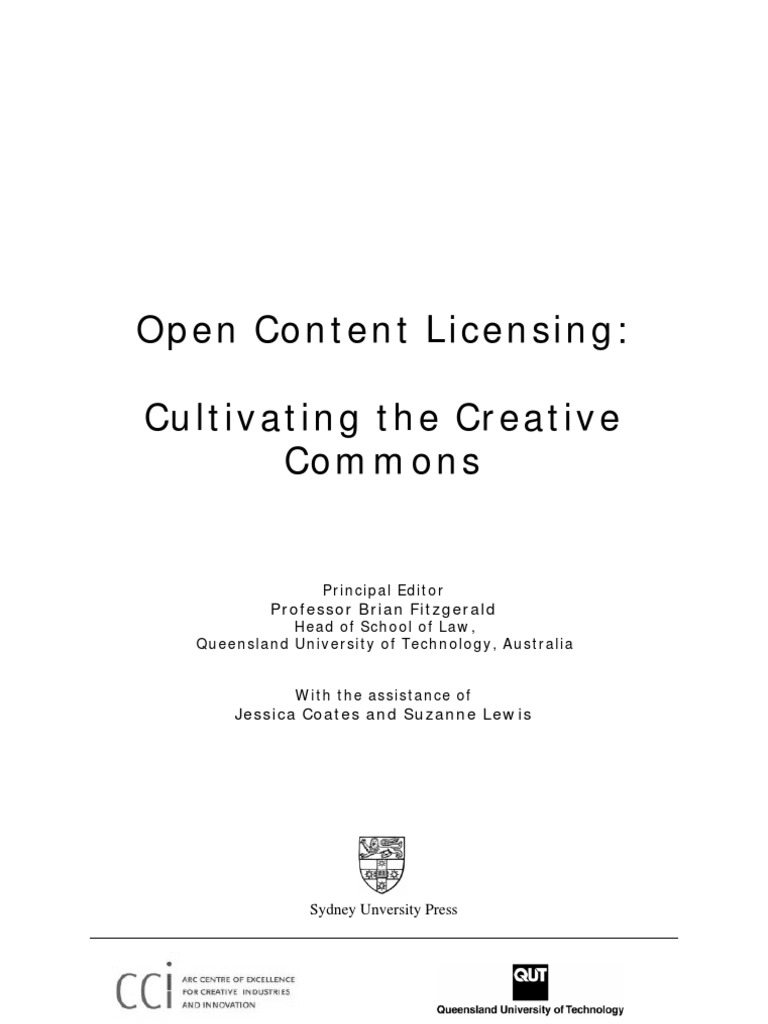 Creative Commons Lessig | PDF | Free Software | Creative Commons