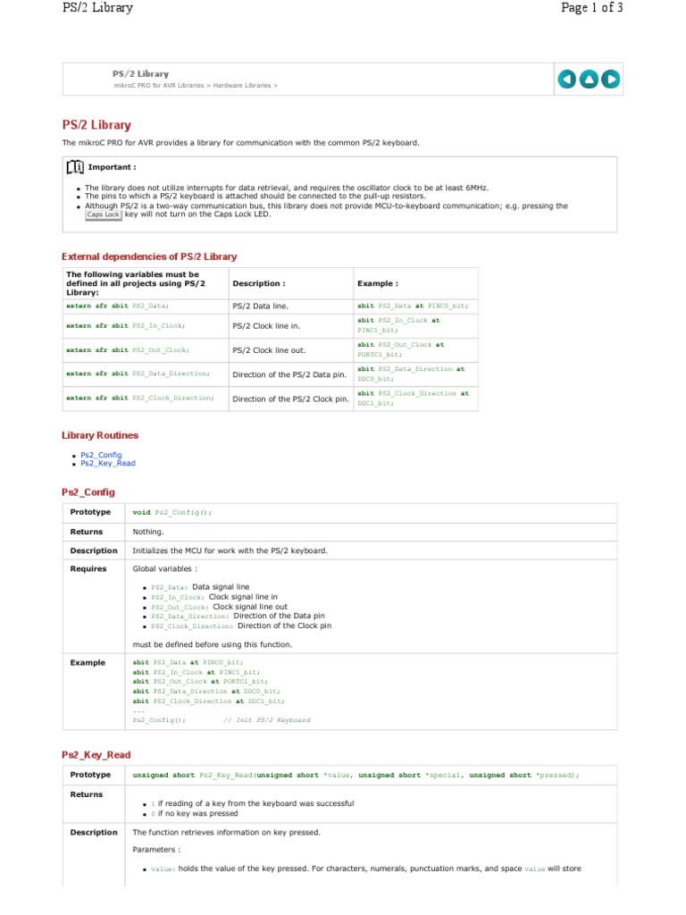 PS2 Interfacing With ATMega16. | PDF | Computer Keyboard | Personal Computers