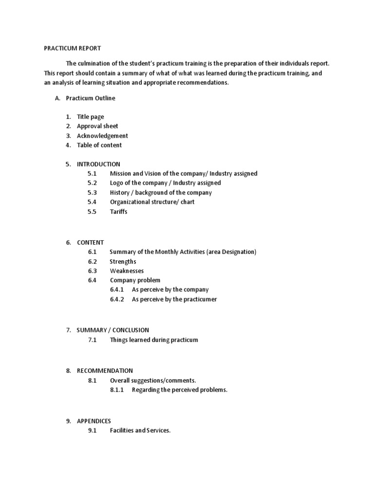 Hotel Practicum Report