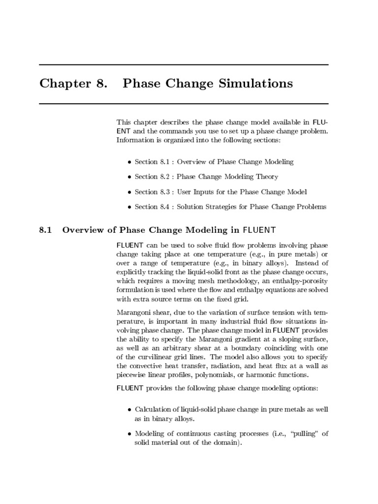 Phase Change Simulation | PDF | Heat Transfer | Momentum