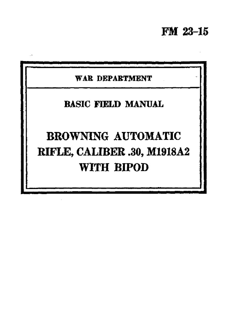 Basic Field Manual: War Department | PDF