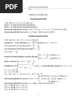 Formule Matematica BAC M2 | PDF