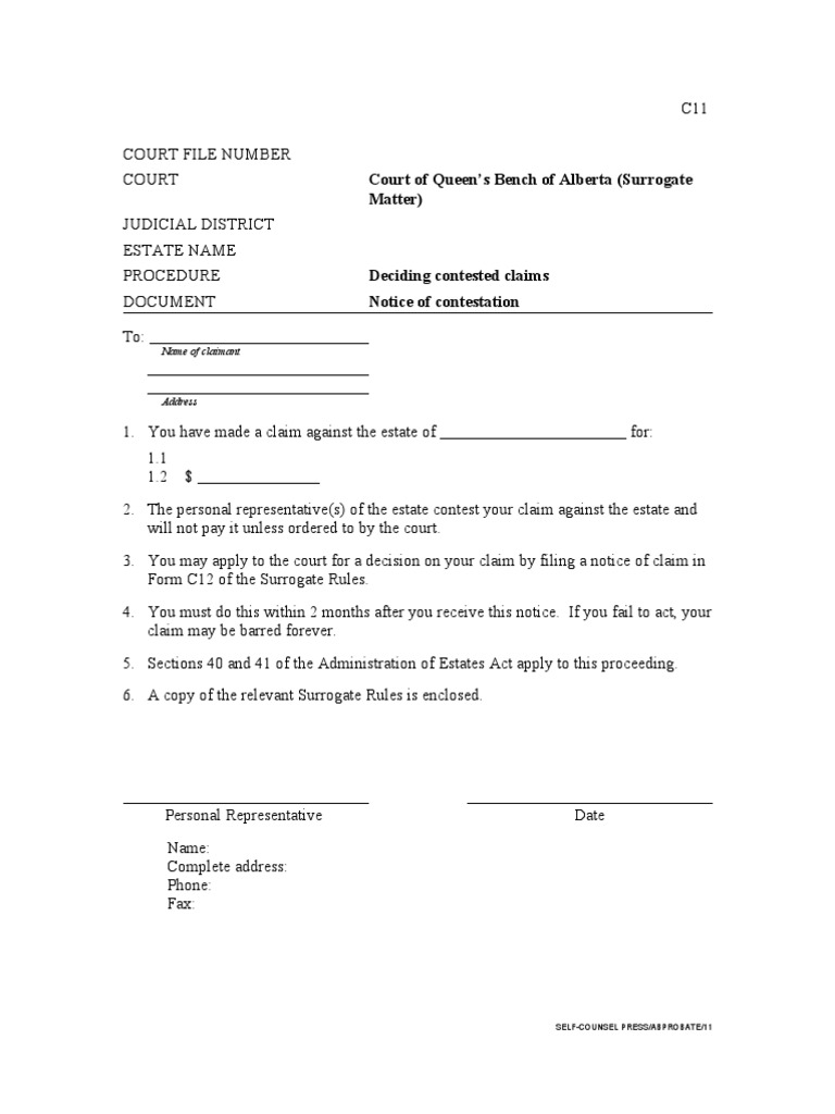CD Form c11 | PDF | Plaintiff | Virtue