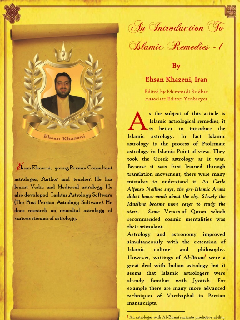 Islamic Astrology and Remedies Explained | PDF | Astrology | Horoscope