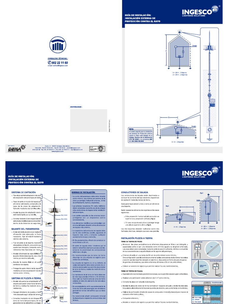 Manual Instalacion Pararrayos Ingesco | PDF