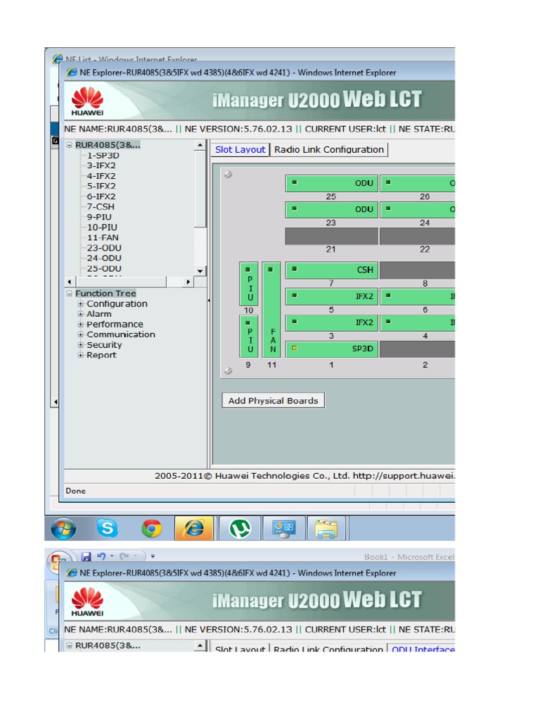 Huawei RTN 910.950 Screen shot
