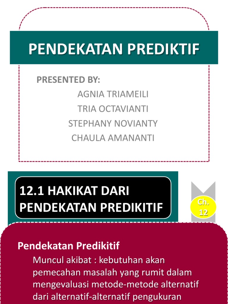Pendekatan Prediktif dalam Akuntansi | PDF | Metode & Bahan Ajar | Komputer